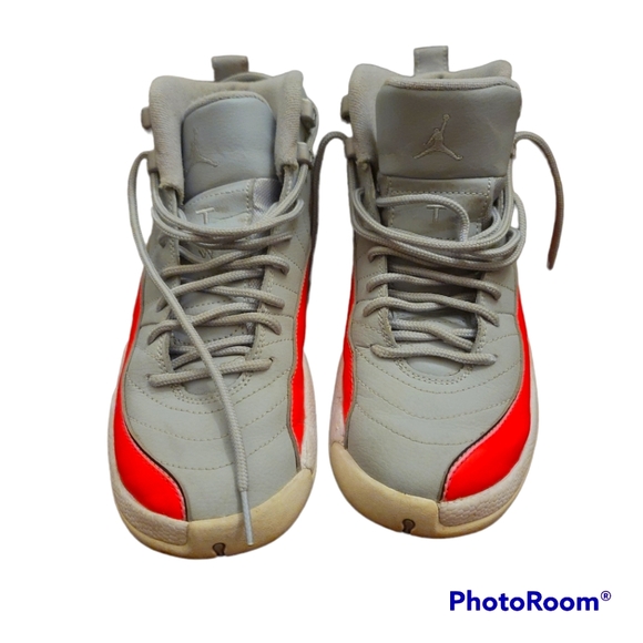 Jordan | Shoes | Jordans Size 65 Y Grey And Orange Shoes Like New ...